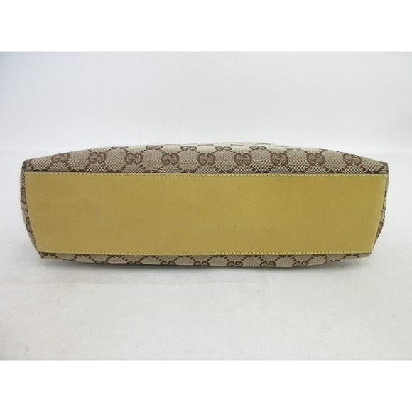 Gucci | Bags | Gucci Gg Jackie Shoulder Bag Leather Yellow | Poshmark